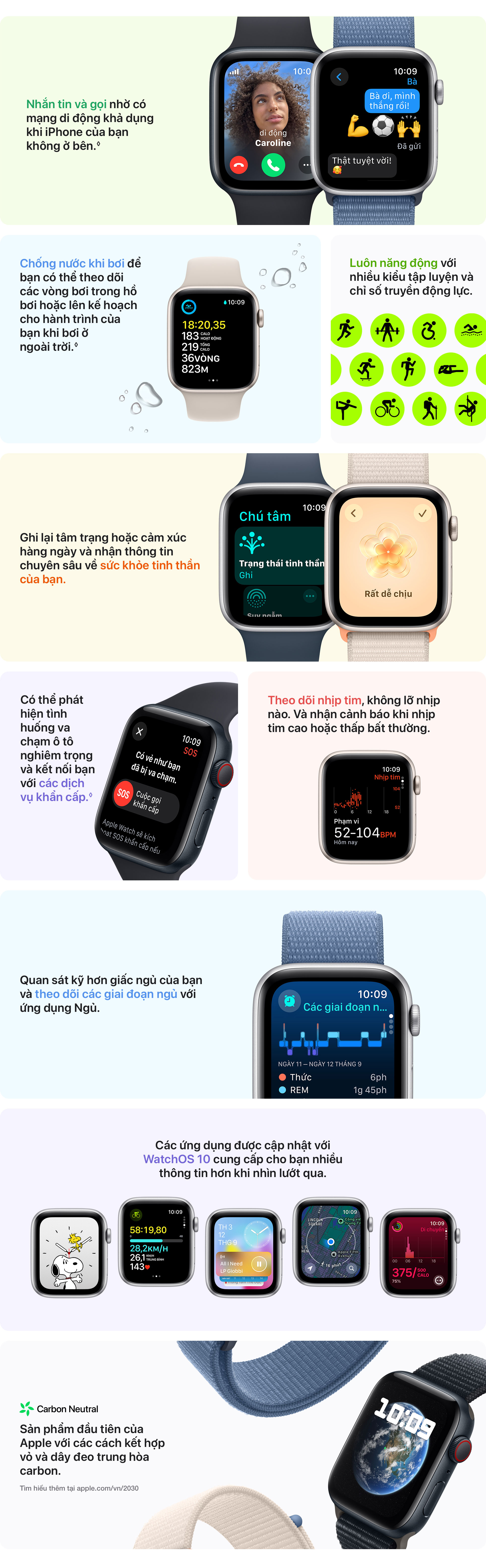 Apple Watch SE 2023 GPS 40mm viền nhôm dây vải - Lê Bảo Store