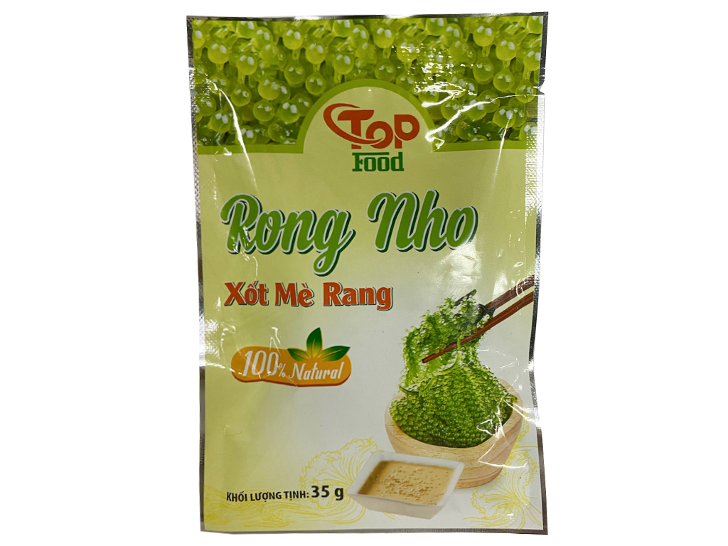 Rong nho xốt mè rang Top Food gói 35g Bách hóa XANH