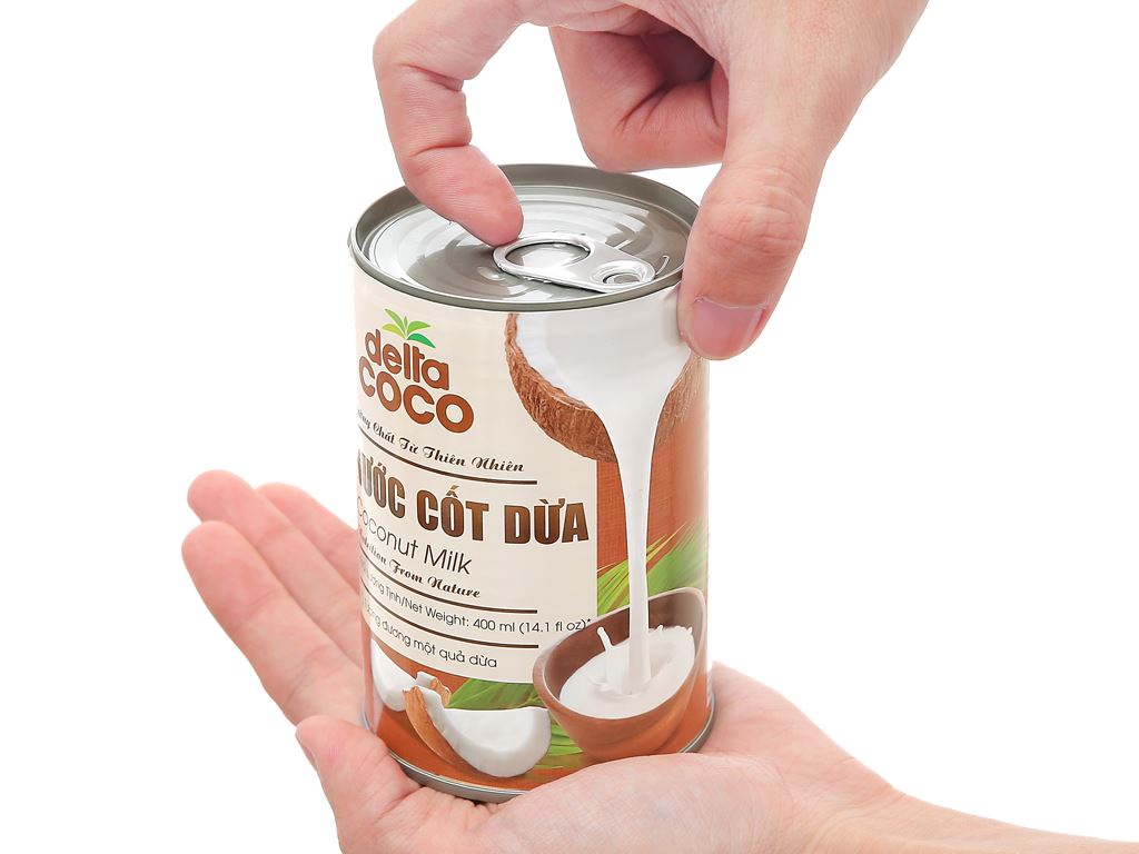Nước cốt dừa tươi Delta Coco 400ml giá tốt tại Bách hoá XANH