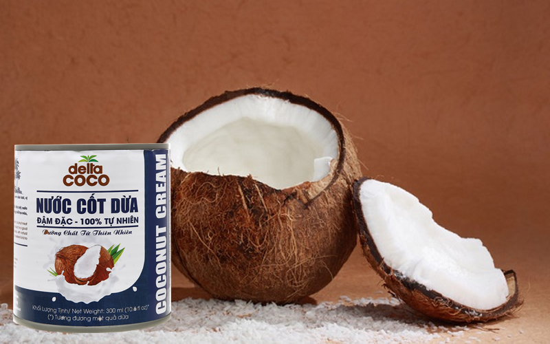 Cốt dừa đậm đặc Delta Coco 300ml giá tốt tại Bách hoá XANH