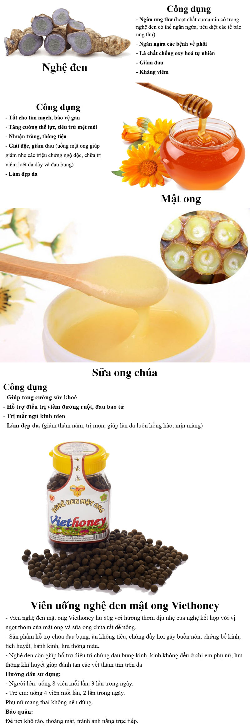 Viên nghệ đen mật ong hũ 80g giá tốt tại Bách hoá XANH