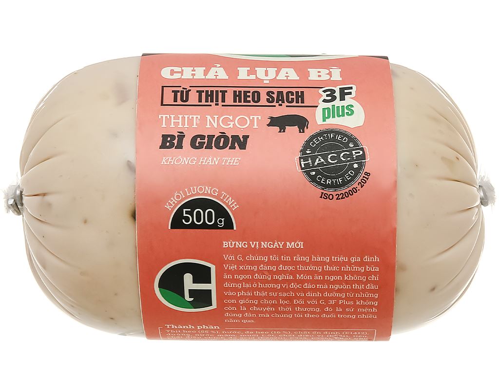Chả lụa bì dai giòn G Kitchen 500g giá tốt tại Bách hoá XANH