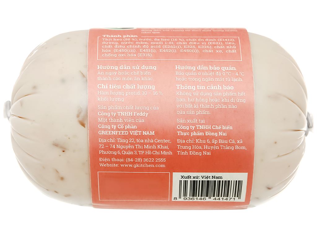 Chả lụa bì dai giòn G Kitchen 500g giá tốt tại Bách hoá XANH