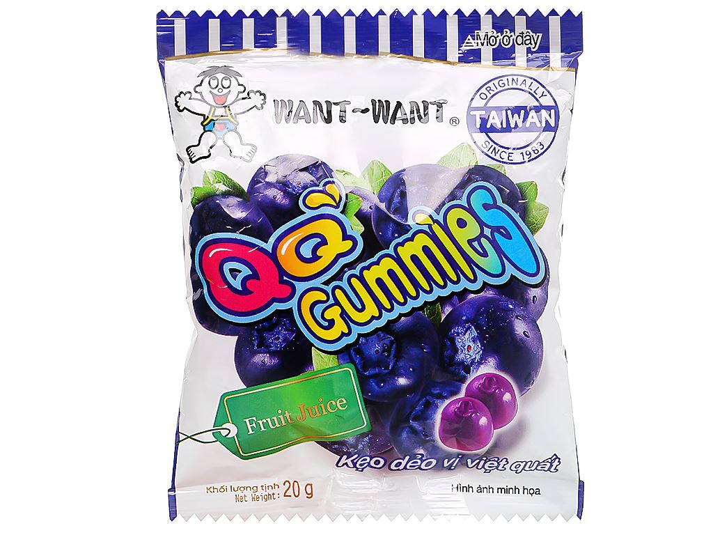 Kẹo dẻo vị việt quất Want Want 20g giá tốt tại Bách hoá XANH