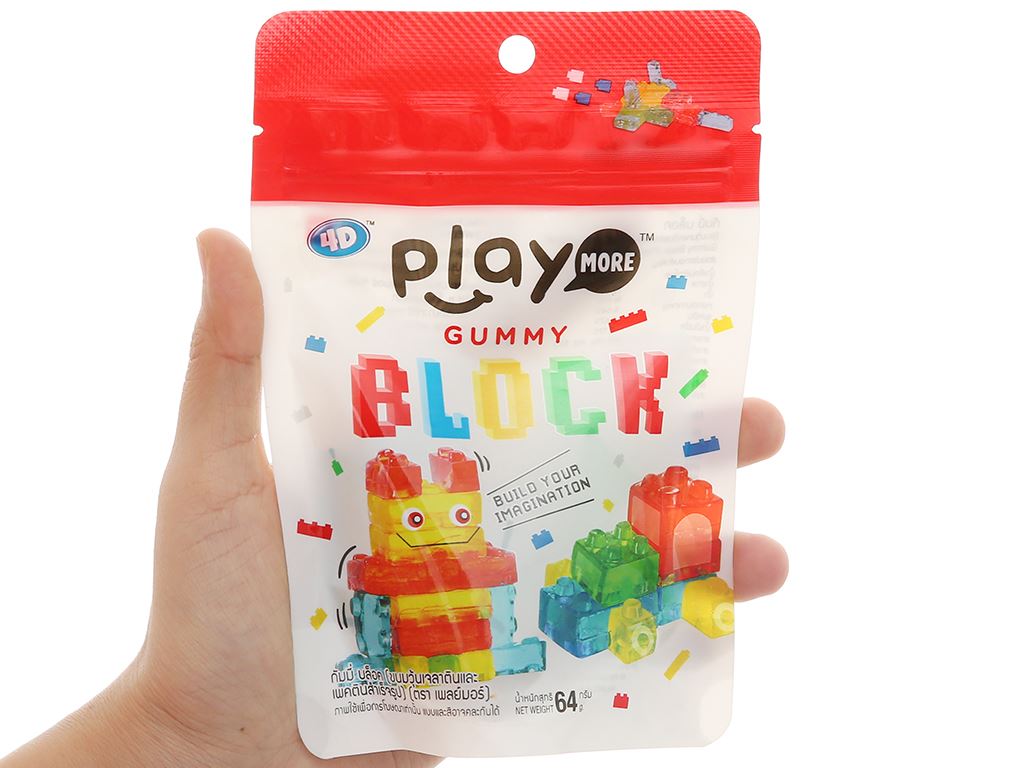 Kẹo dẻo xếp hình Play More gói 64g giá tốt tại Bách hoá XANH