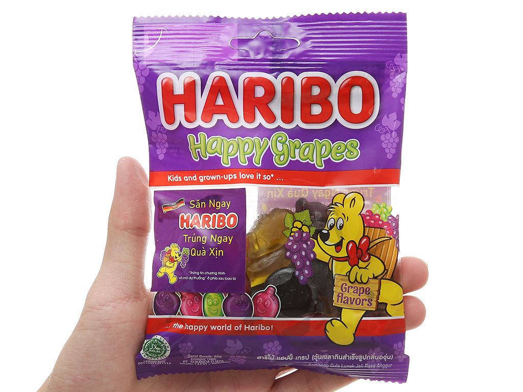 Kẹo dẻo trái cây Haribo Happy 80g giá tốt tại Bách hoá XANH