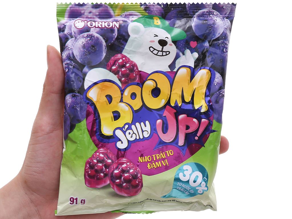Kẹo dẻo boom vị nho Orion gói 91g có bán tại Bách hoá XANH