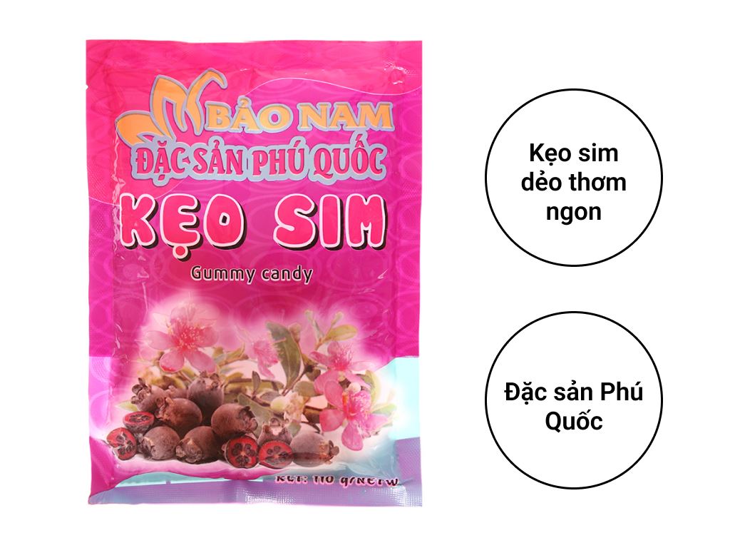 Kẹo sim Bảo Nam gói 110g giá tốt tại Bách hóa XANH.