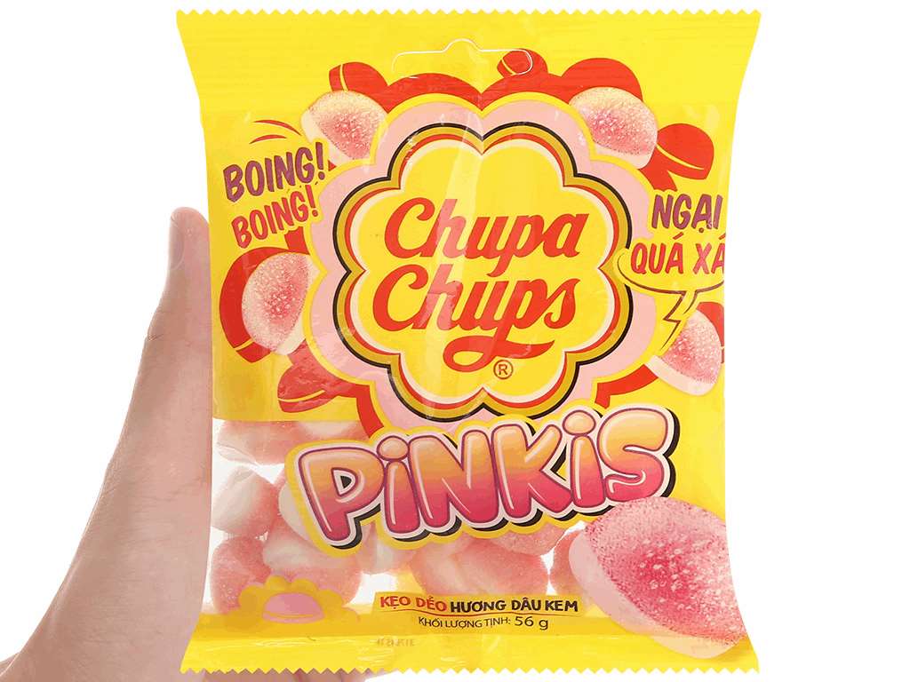Kẹo dẻo Chupa Chups Pinkis gói 56g giá tốt tại Bách hoá XANH