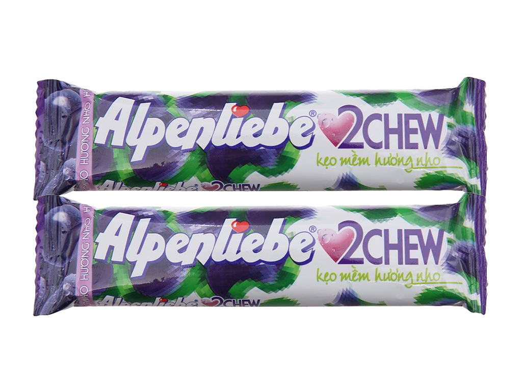 2 thanh kẹo nho Alpenliebe 24.5g giá tốt tại Bách hoá XANH