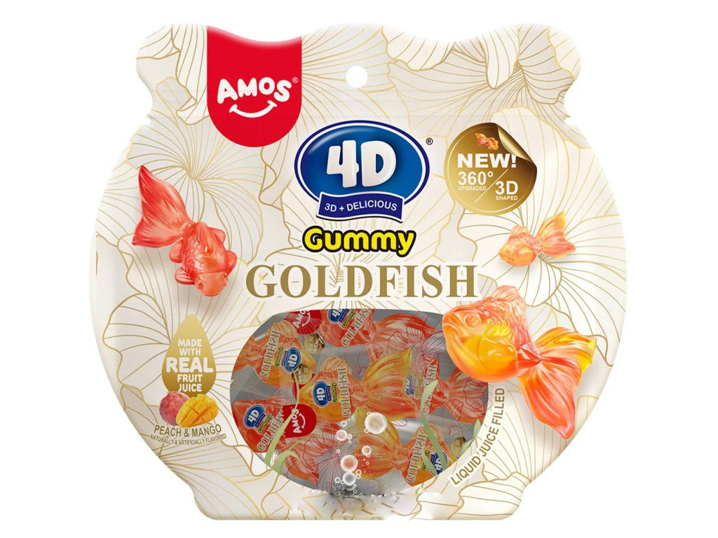 Kẹo dẻo 4d Amos Gummy Goldfish gói 42g tại Bách hoá XANH