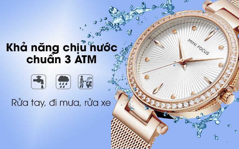 Đồng hồ Nữ Mini Focus MF0194L.04 - Hồng, chính hãng, giá rẻ, mẫu mã mới