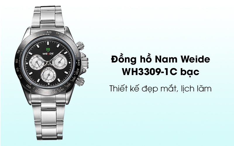 Đồng hồ Nam Weide WH3309-1C, chính hãng, giá rẻ, mẫu mã mới