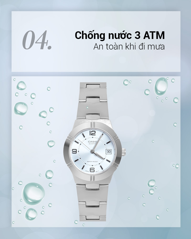 Đồng hồ Nữ Casio LTP-1241D-2ADF, chính hãng, giá rẻ, mẫu mã mới