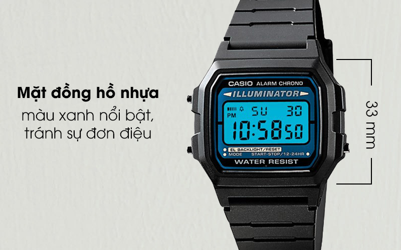 Đồng hồ Nam Casio F-105W-1ASDF, chính hãng, giá rẻ, mẫu mã mới