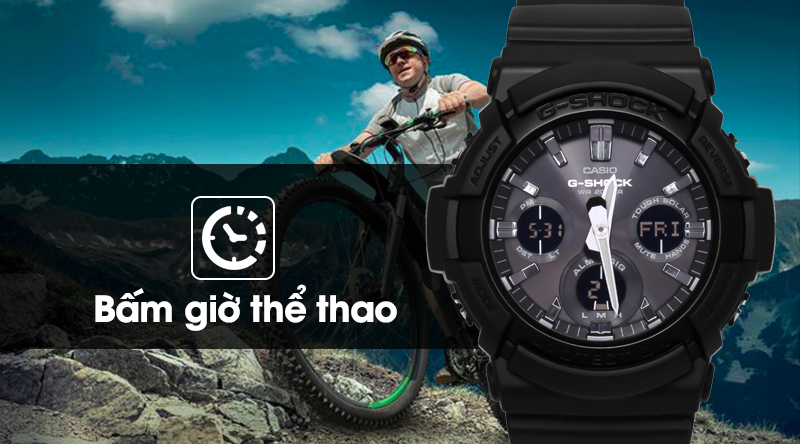 Đồng hồ Nam G-shock GAS-100B-1ADR, chính hãng, giá rẻ, mẫu mã mới