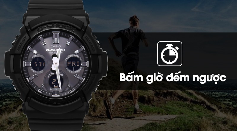 Đồng hồ Nam G-shock GAS-100B-1ADR, chính hãng, giá rẻ, mẫu mã mới