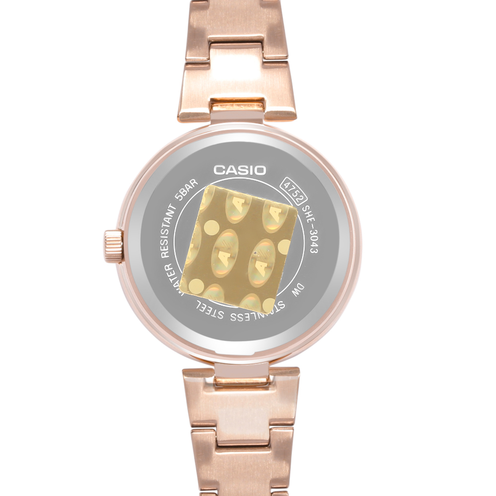 Đồng hồ Nữ Sheen Casio SHE-3043PG-9AUDR, chính hãng, giá rẻ, mẫu mã mới