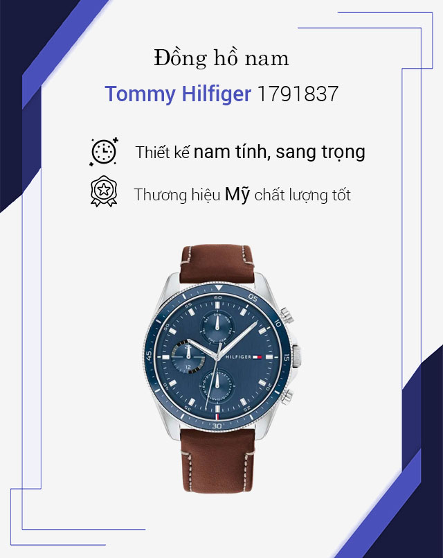 Đồng hồ Nam Tommy Hilfiger 1791837 giá rẻ, chính hãng