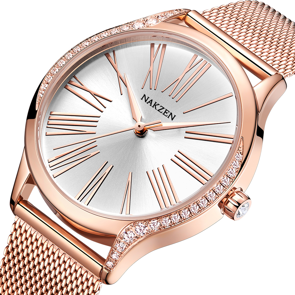Đồng hồ Nakzen 36 mm Nữ SS8259L-7NR mẫu mới, chính hãng
