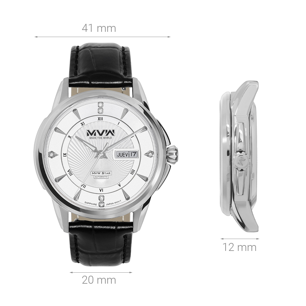Đồng hồ MVW Star 41 mm Nam MLA002-01N