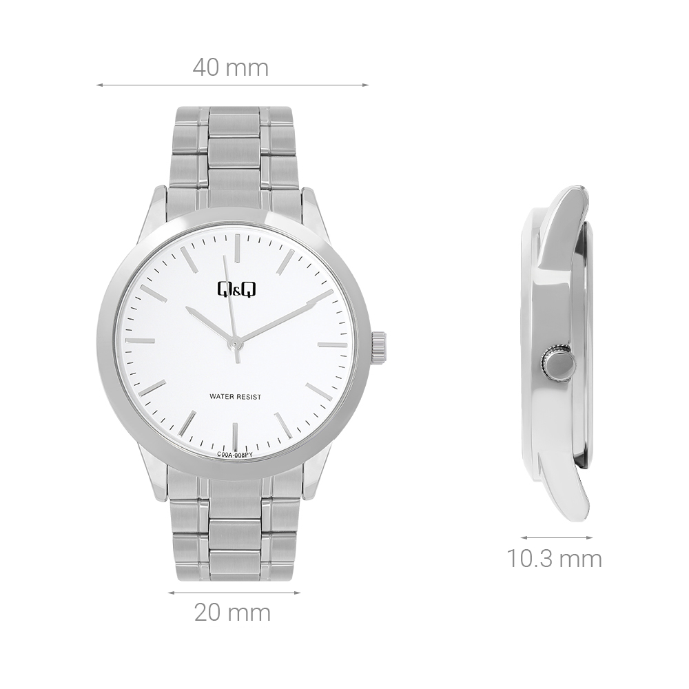 Đồng hồ Q&Q C00A-008PY chính hãng, giá rẻ, mẫu mã đẹp