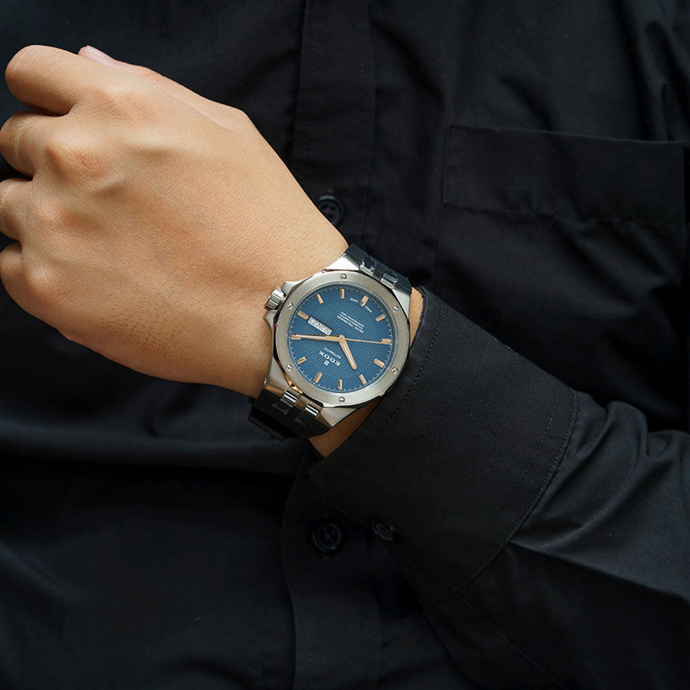 Đồng hồ Edox 88005-3CA-BUIR Nam 43 mm Delfin Thụy Sĩ