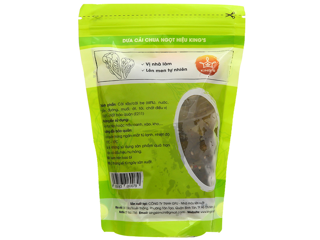 Dưa cải chua ngọt King's gói 500g giá tốt tại Bách hoá XANH