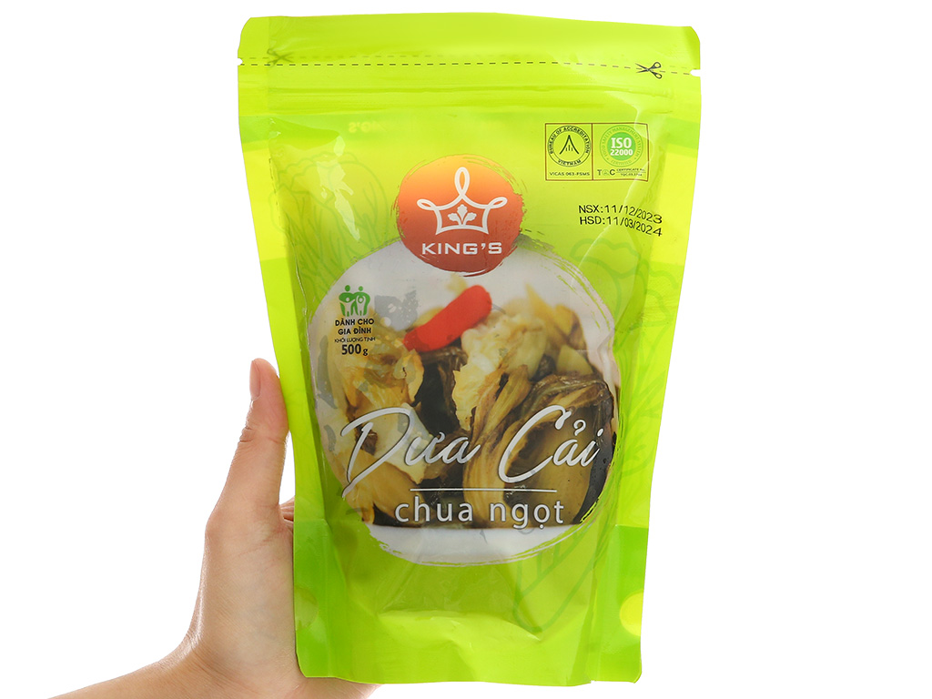 Dưa cải chua ngọt King's gói 500g giá tốt tại Bách hoá XANH