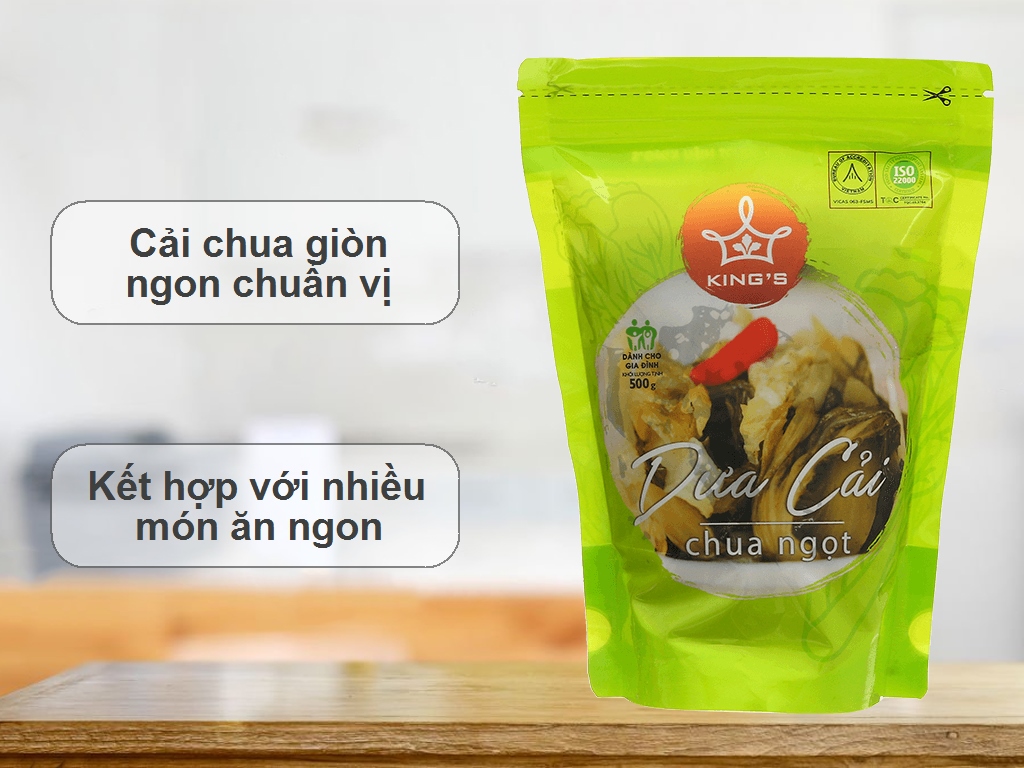 Dưa cải chua ngọt King's gói 500g giá tốt tại Bách hoá XANH