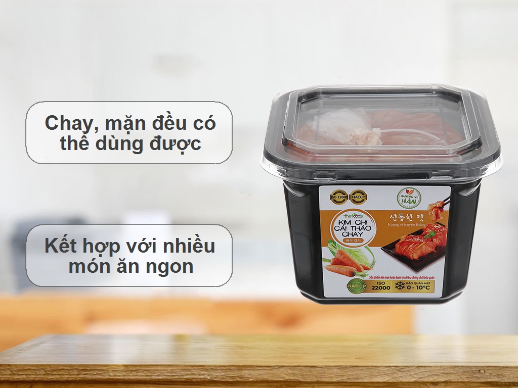 Kim chi cải thảo The Foods chay hộp 500g tại Bách hoá XANH