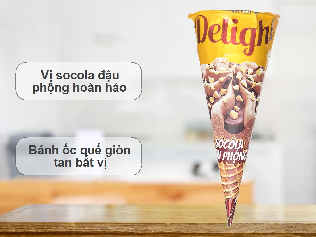 Kem socola đậu phộng Delight 110ml giá tốt tại Bách hoá XANH