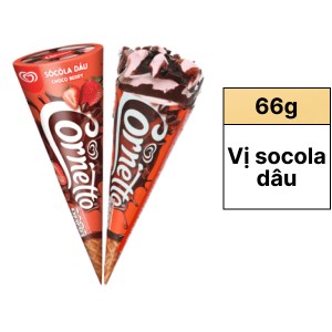 Kem cây Cornetto socola dâu 66g giá tốt tại Bách hoá XANH