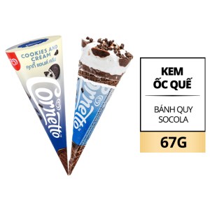 Kem Cornetto bánh quy socola 67g giá tốt tại Bách hoá XANH