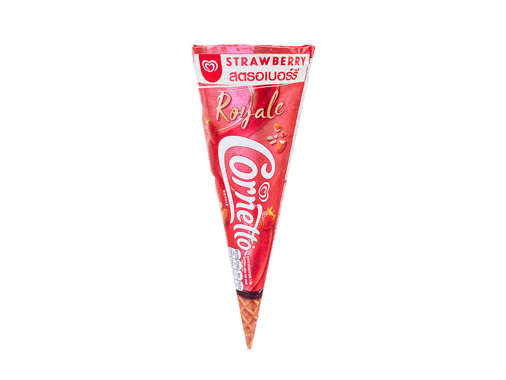 Kem cây Cornetto dâu hạnh nhân 88g giá tốt tại Bách hoá XANH