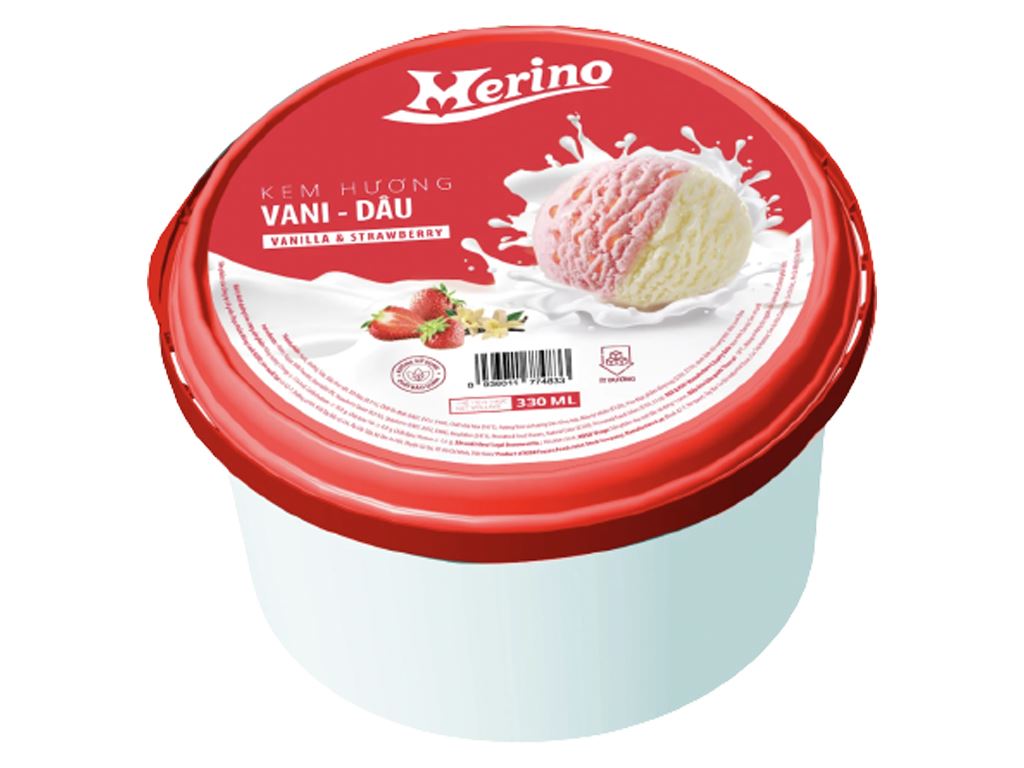 Kem hộp vani dâu Merino hộp 190g giá tốt tại Bách hoá XANH