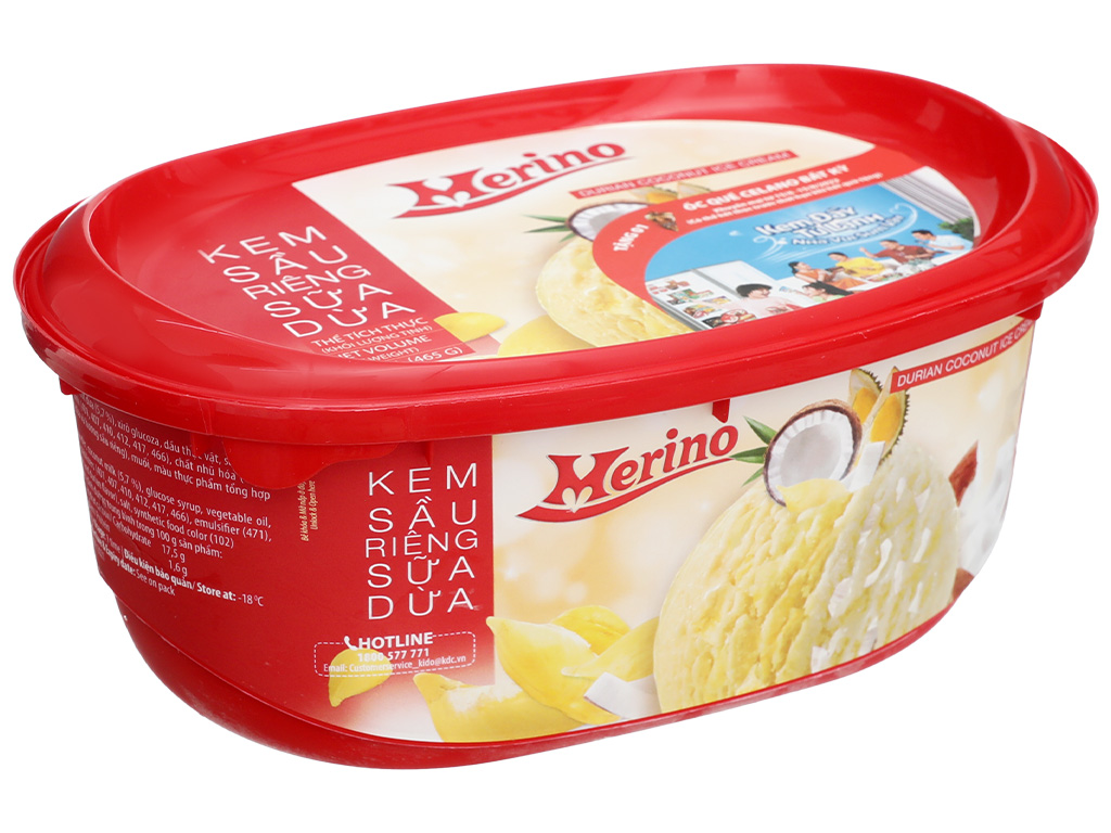 Kem sầu riêng sữa dừa Merino 900ml giá tốt tại Bách hoá XANH