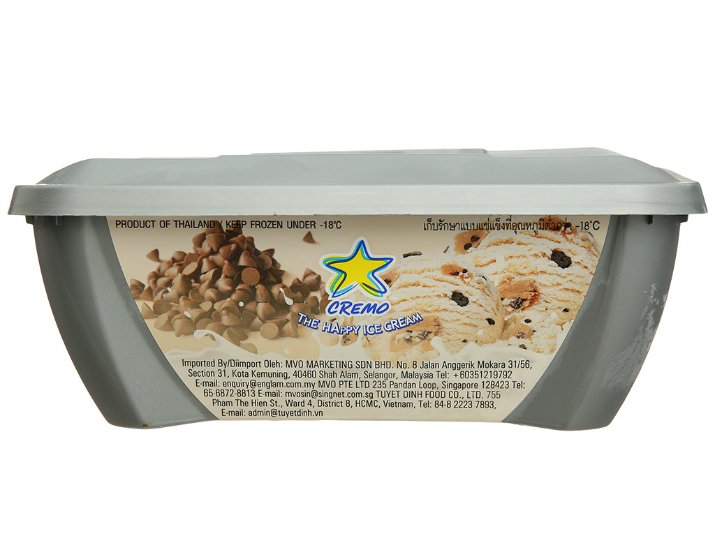 Kem chocolate chip Cremo hộp 450g giá tốt tại Bách hoá XANH