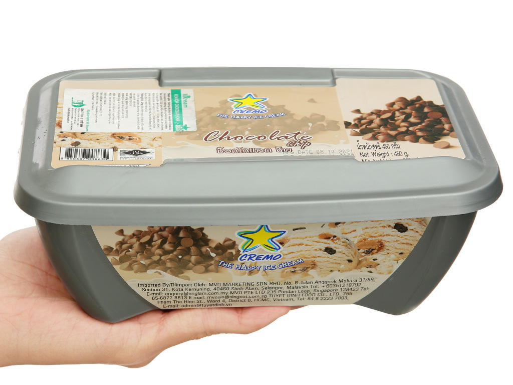 Kem chocolate chip Cremo hộp 450g giá tốt tại Bách hoá XANH