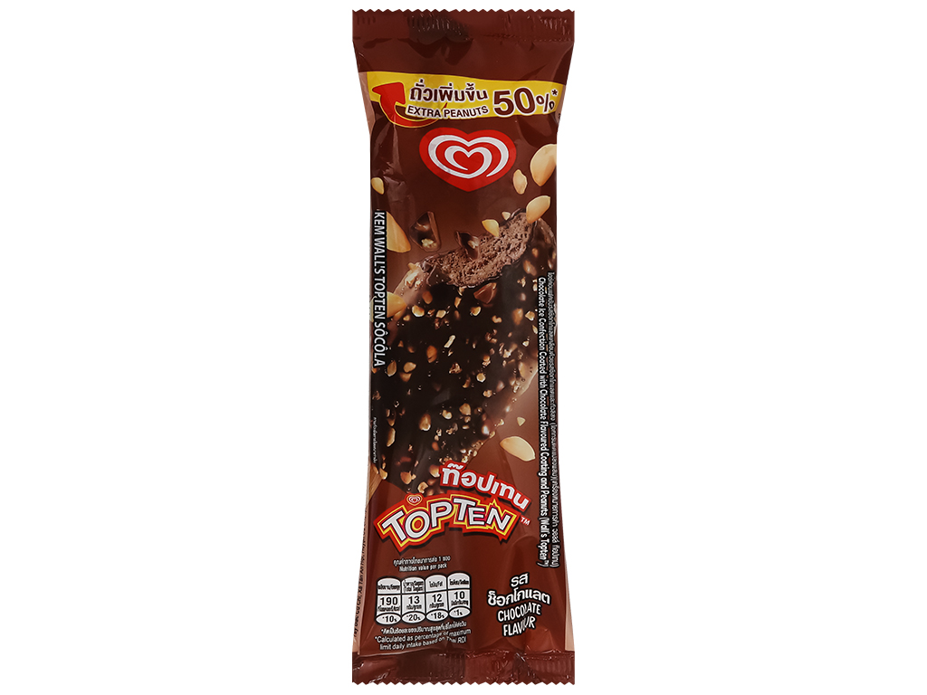 Kem que Topten Socola Wall's 60g giá tốt tại Bách hoá XANH