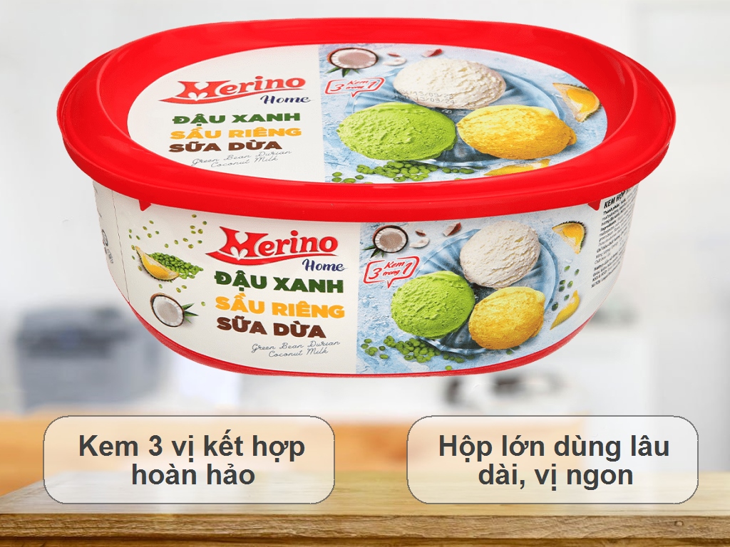 Kem đậu xanh sầu riêng sữa dừa Merino 465g Bách hoá XANH