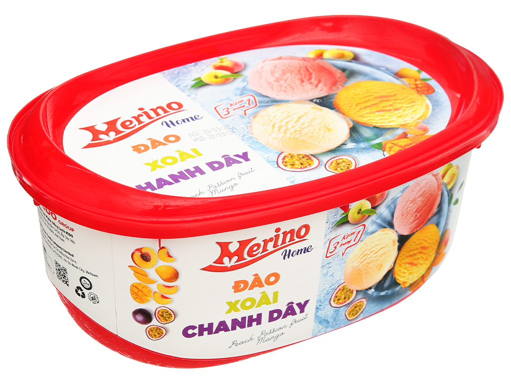 Kem đào xoài chanh dây Merino hộp 465g tại Bách hoá XANH