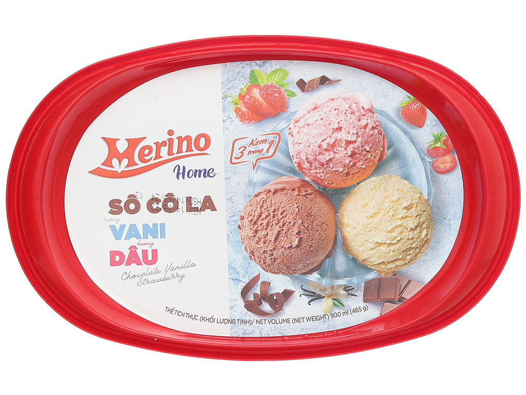 Kem socola vani dâu Merino hộp 465g tại Bách hoá XANH