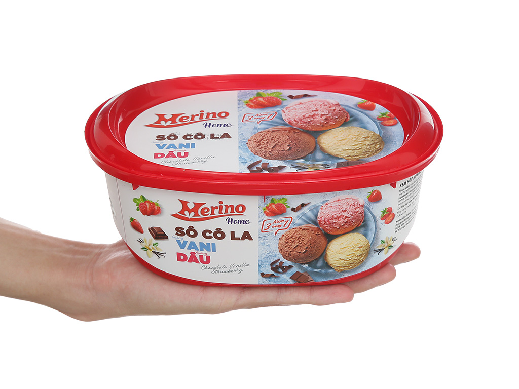 Kem socola vani dâu Merino hộp 465g tại Bách hoá XANH