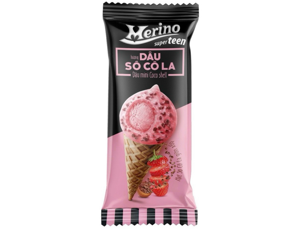 Kem dâu socola Merino Super Teen cây 60g tại Bách hoá XANH