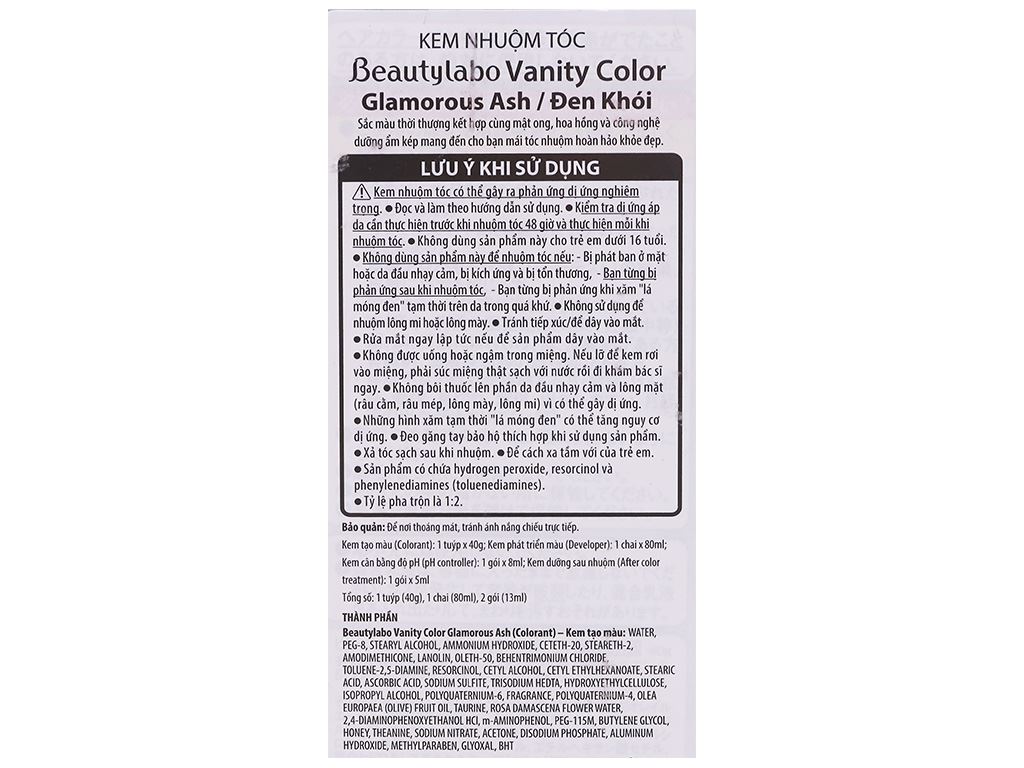 Kem nhuộm Beautylabo Glamorous Ash giá tốt tại Bách hoá XANH