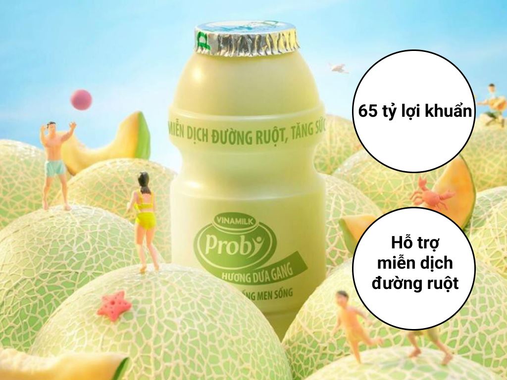 5 chai sữa dưa gang Probi 65ml giá tốt tại Bách hoá XANH