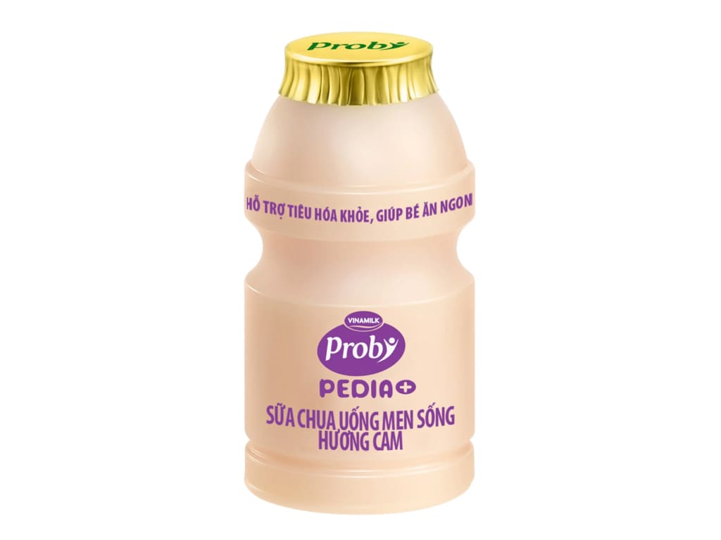Sữa chua uống men sống hương cam Vinamilk Probi chai 65ml