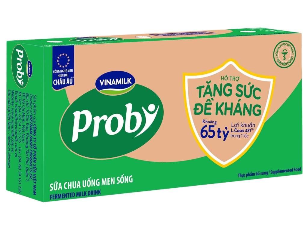 Thùng 50 chai sữa chua có đường Vinamilk Probi 65ml