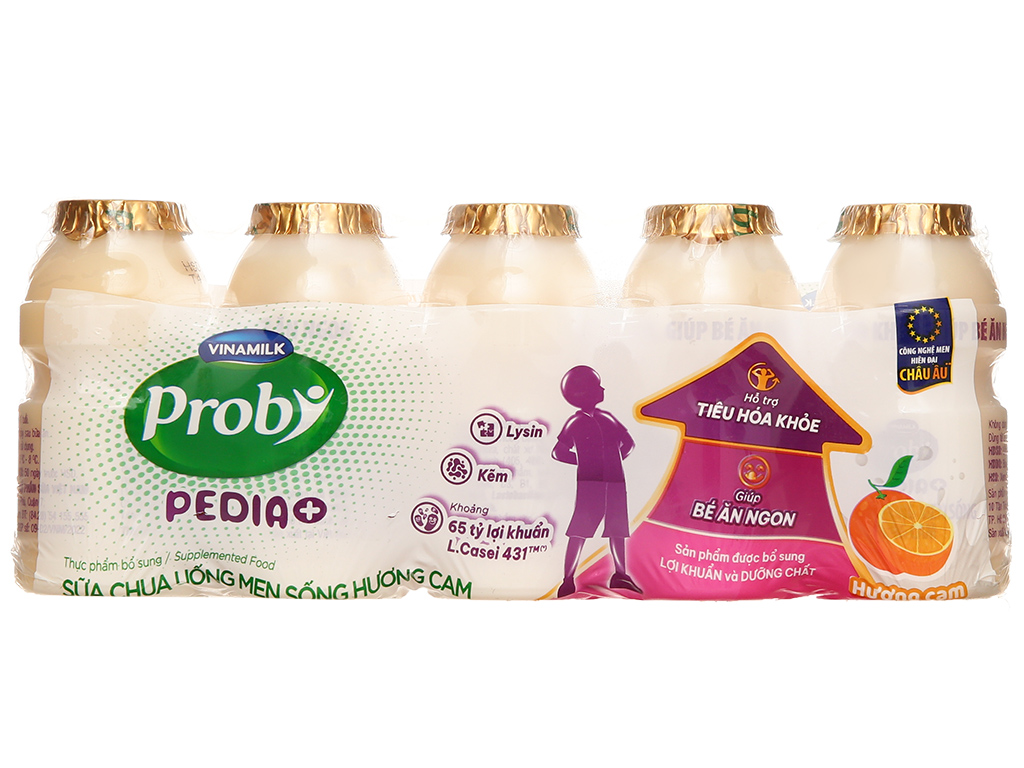 Thùng 50 chai sữa chua cam Vinamilk Probi 65ml
